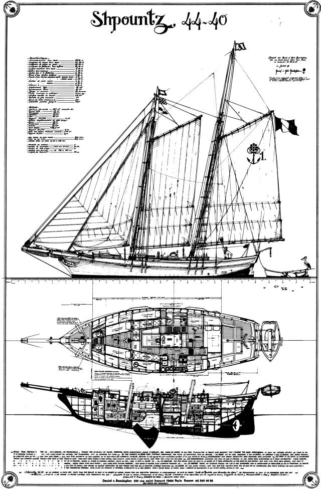 Bombigher 50 ft Schooner 1982 - Sandeman Yacht Company