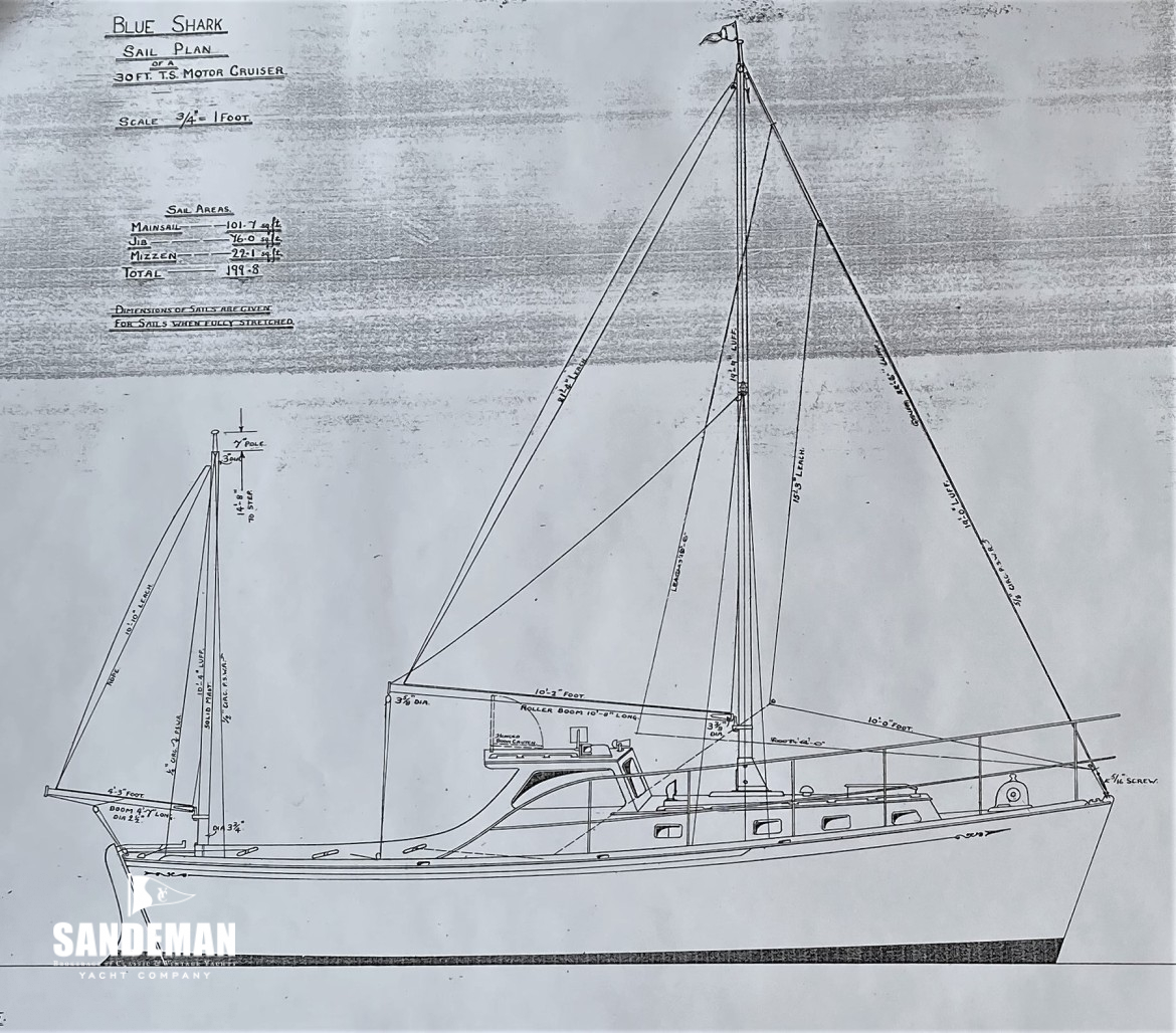 Fred Parker 30 ft Motorsailer 1961/2011 - Sandeman Yacht Company