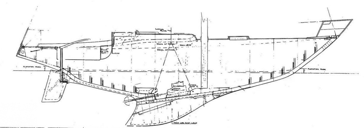 Sparkman & Stephens 37 ft One Ton Cup Sloop 1967 - Sandeman Yacht Company
