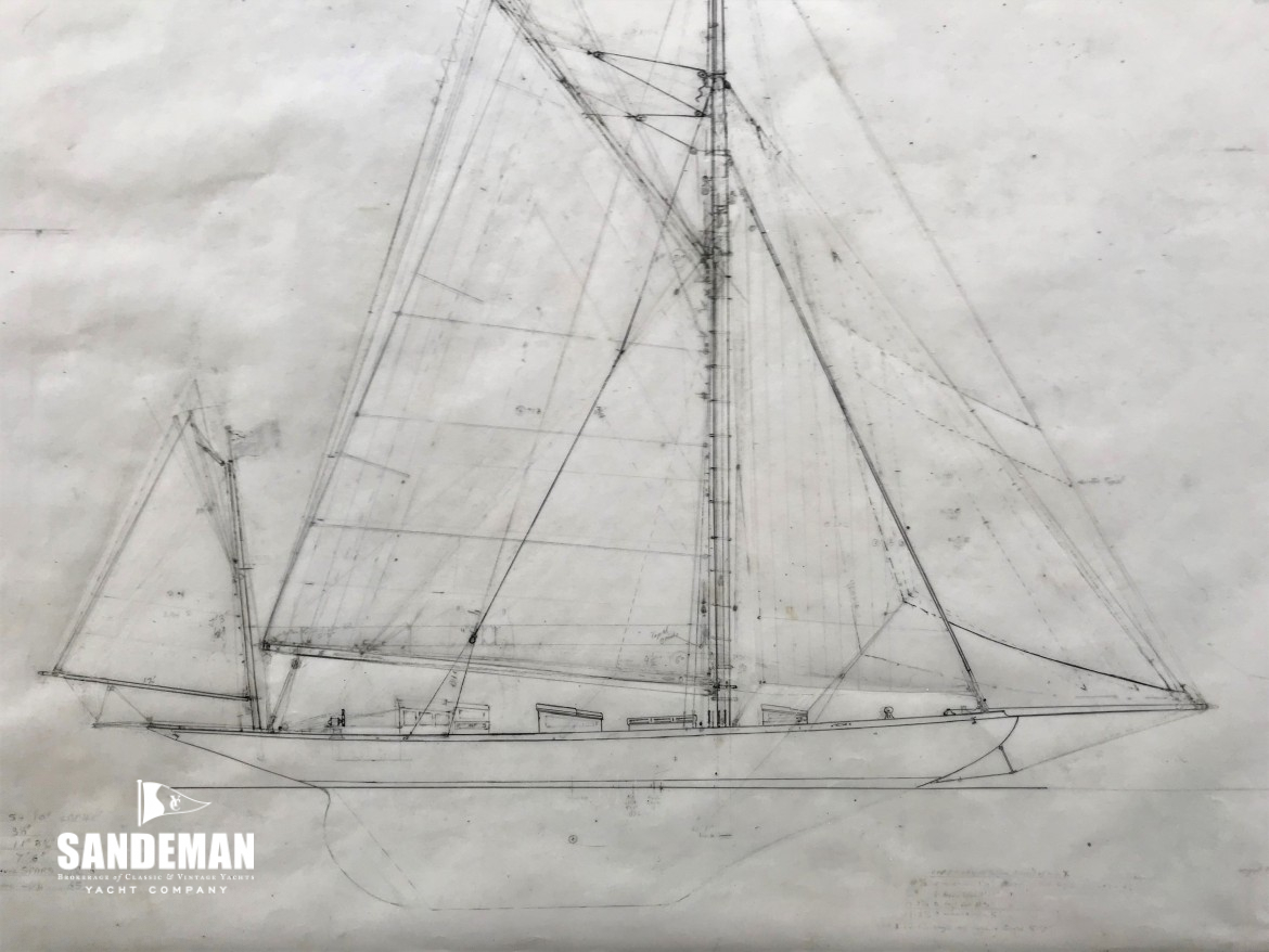Charles E Nicholson 55 ft Gaff Yawl 1920/2011 - Sandeman Yacht Company